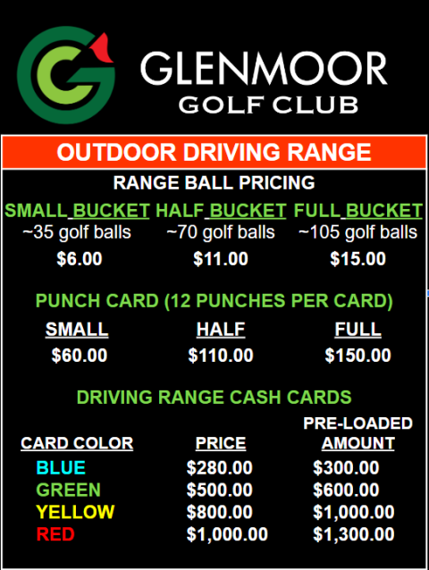 DRIVING RANGE - Glenmoor Golf Club Utah